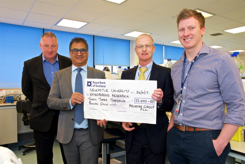 Malhotra Group donates £33,000 to medical research