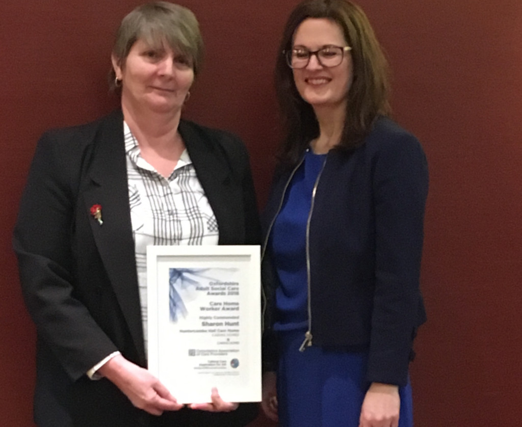 Caring Homes celebrates carer award