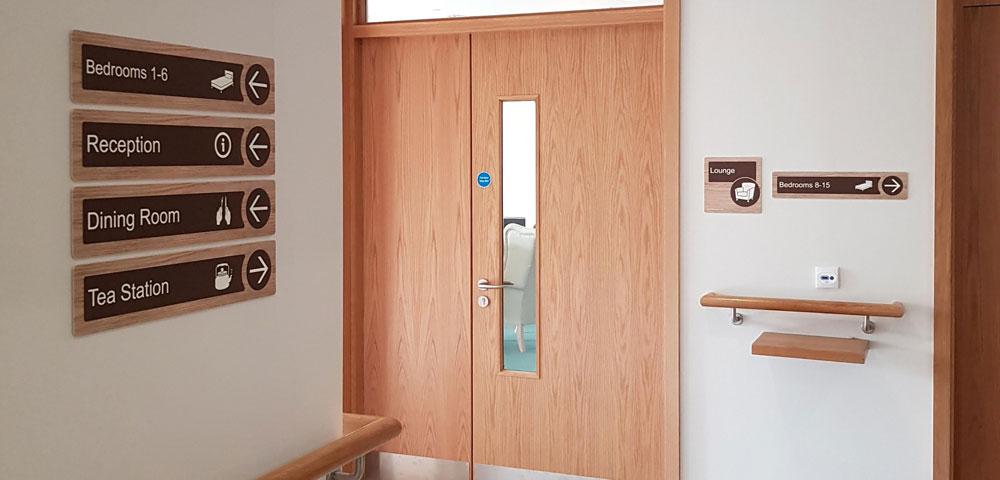 Nursing Home Interior Signage 4 Packs Do Not Disturb Door Hanger Sign,