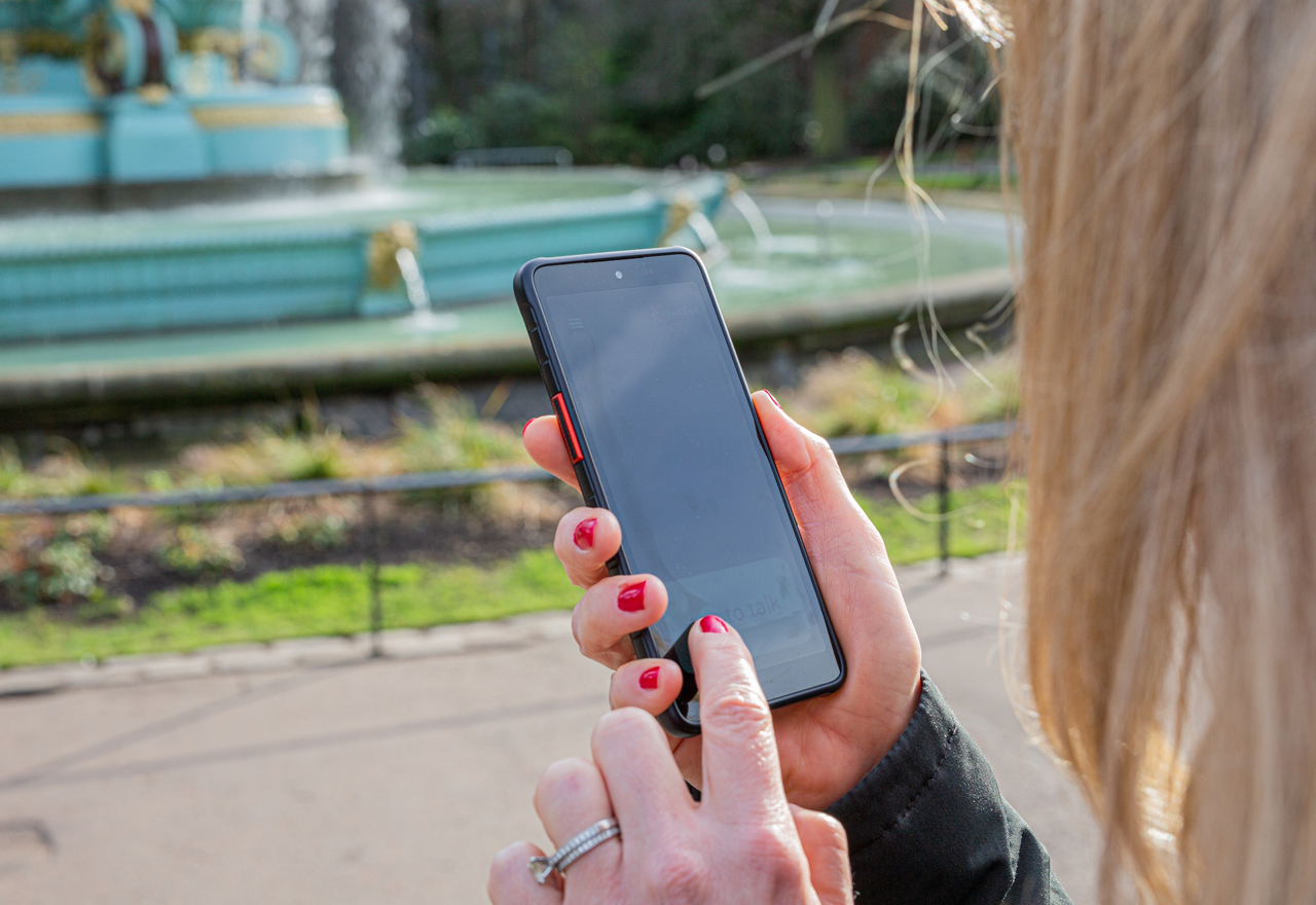 New fully voice-activated custom Samsung smartphone for visually ...