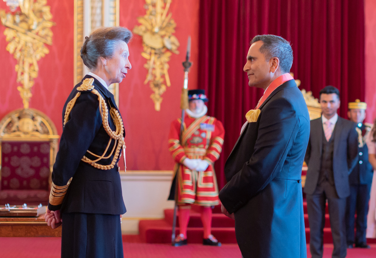 Hallmark's Avnish Goyal receives CBE from Princess Anne