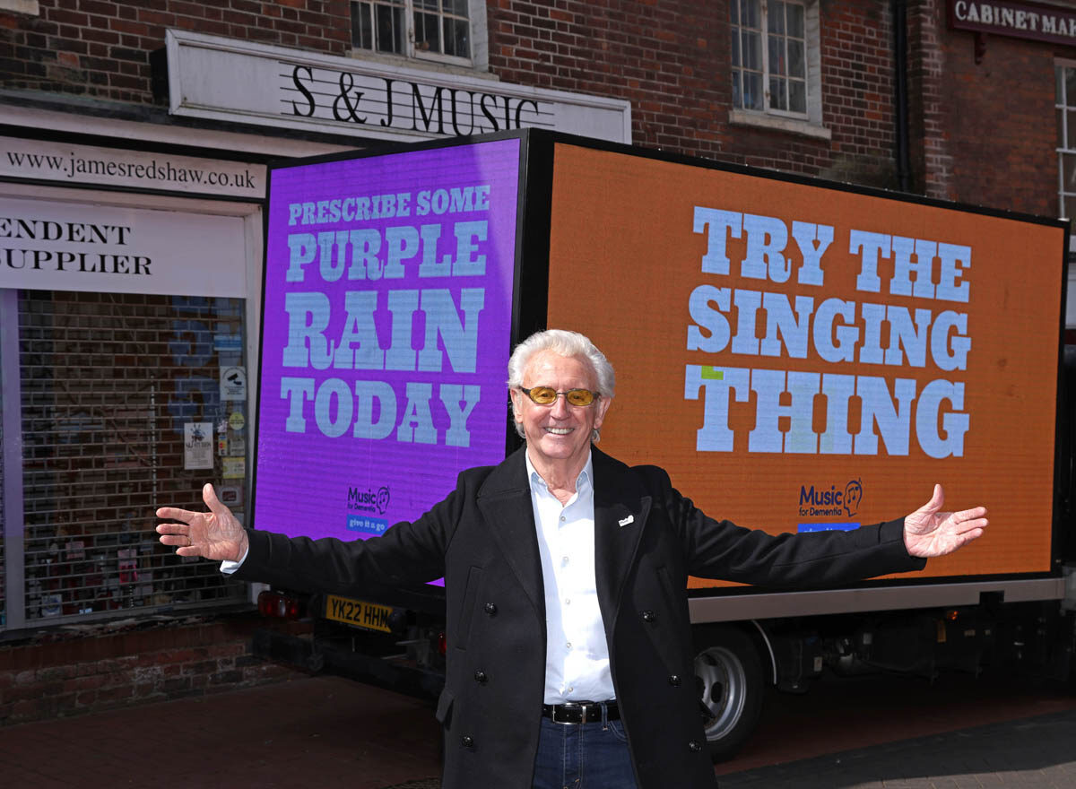 Tony Christie launches 'Give it a Go' dementia campaign
