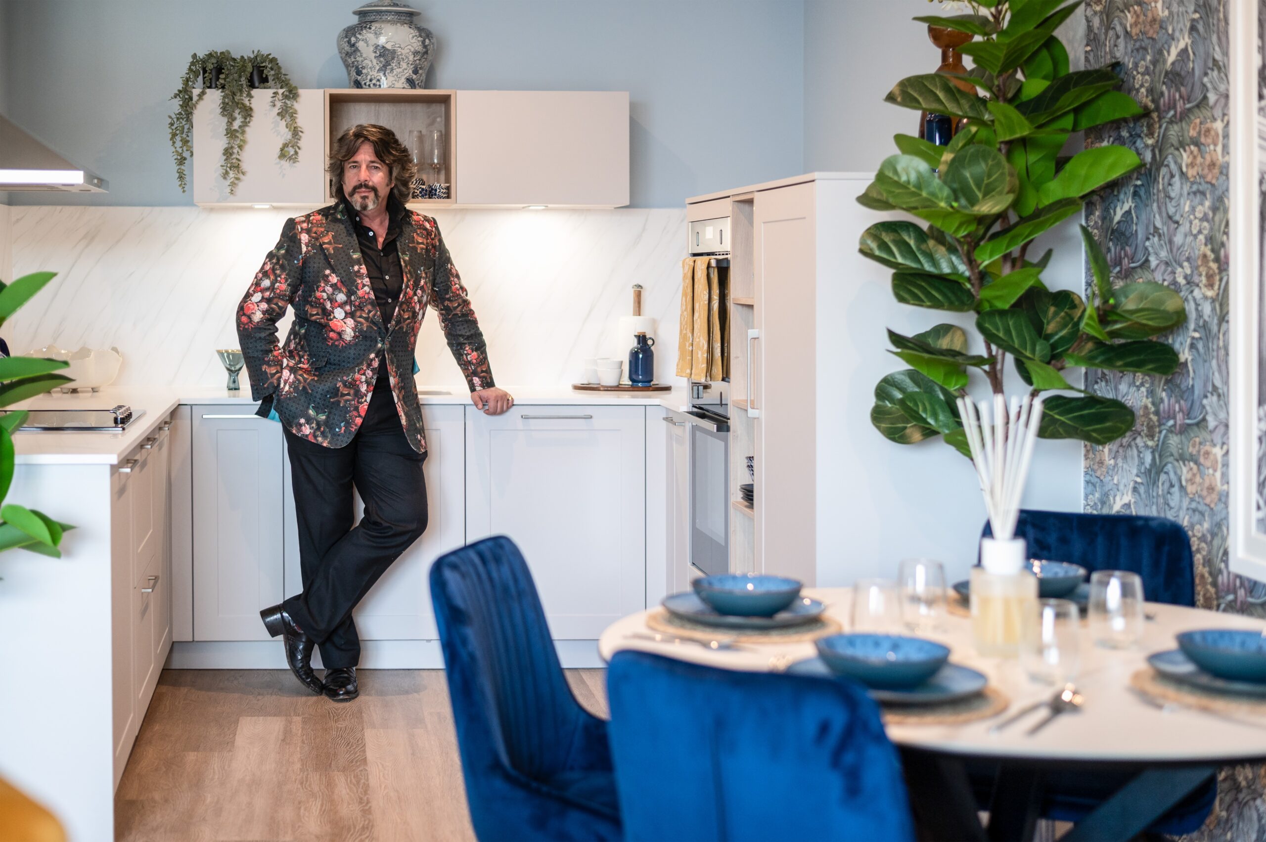 Celebrity designer Laurence Llewelyn-Bowen unveils show home