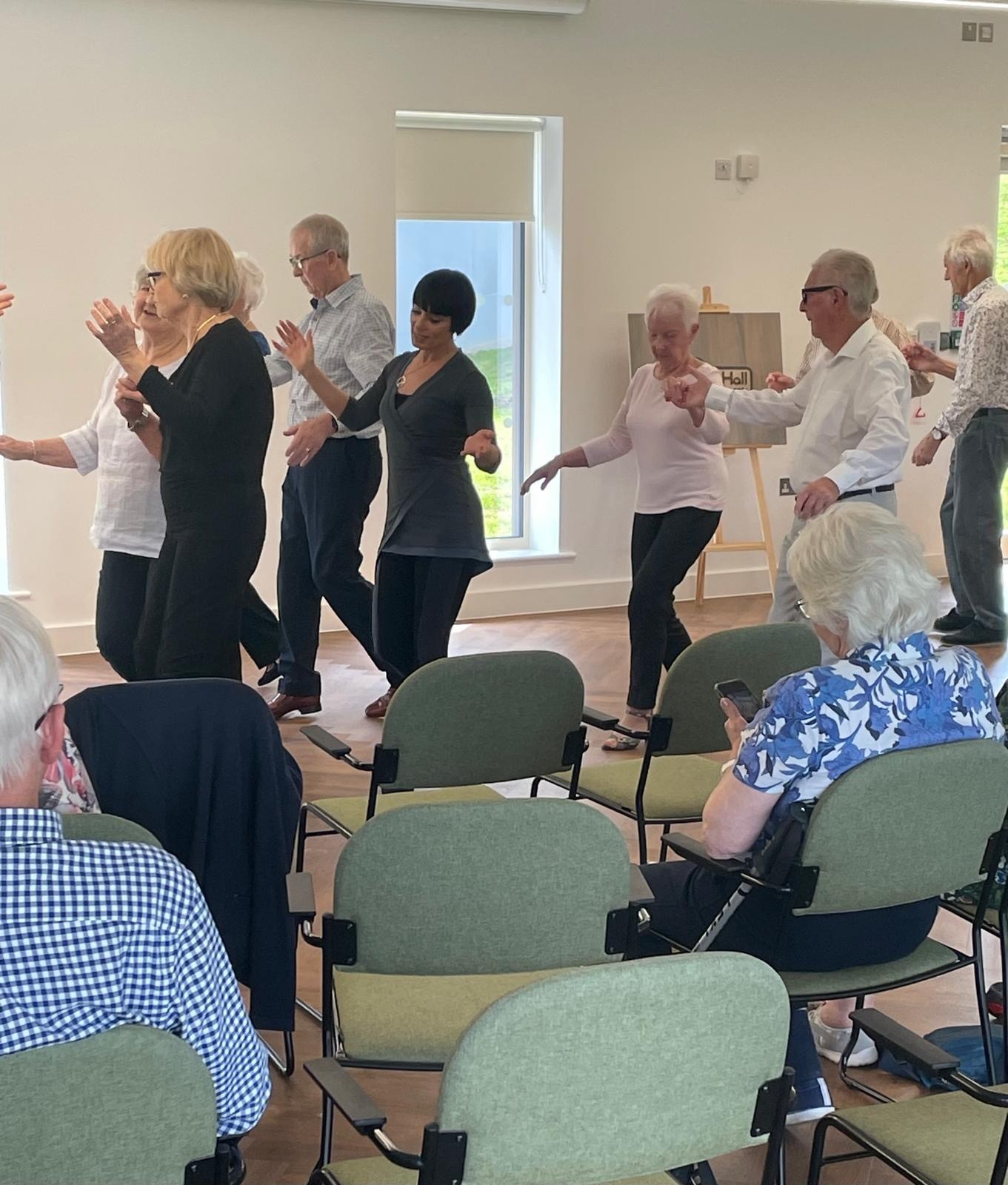 Strictly Come Dancing star joins residents at Rangeford Villages